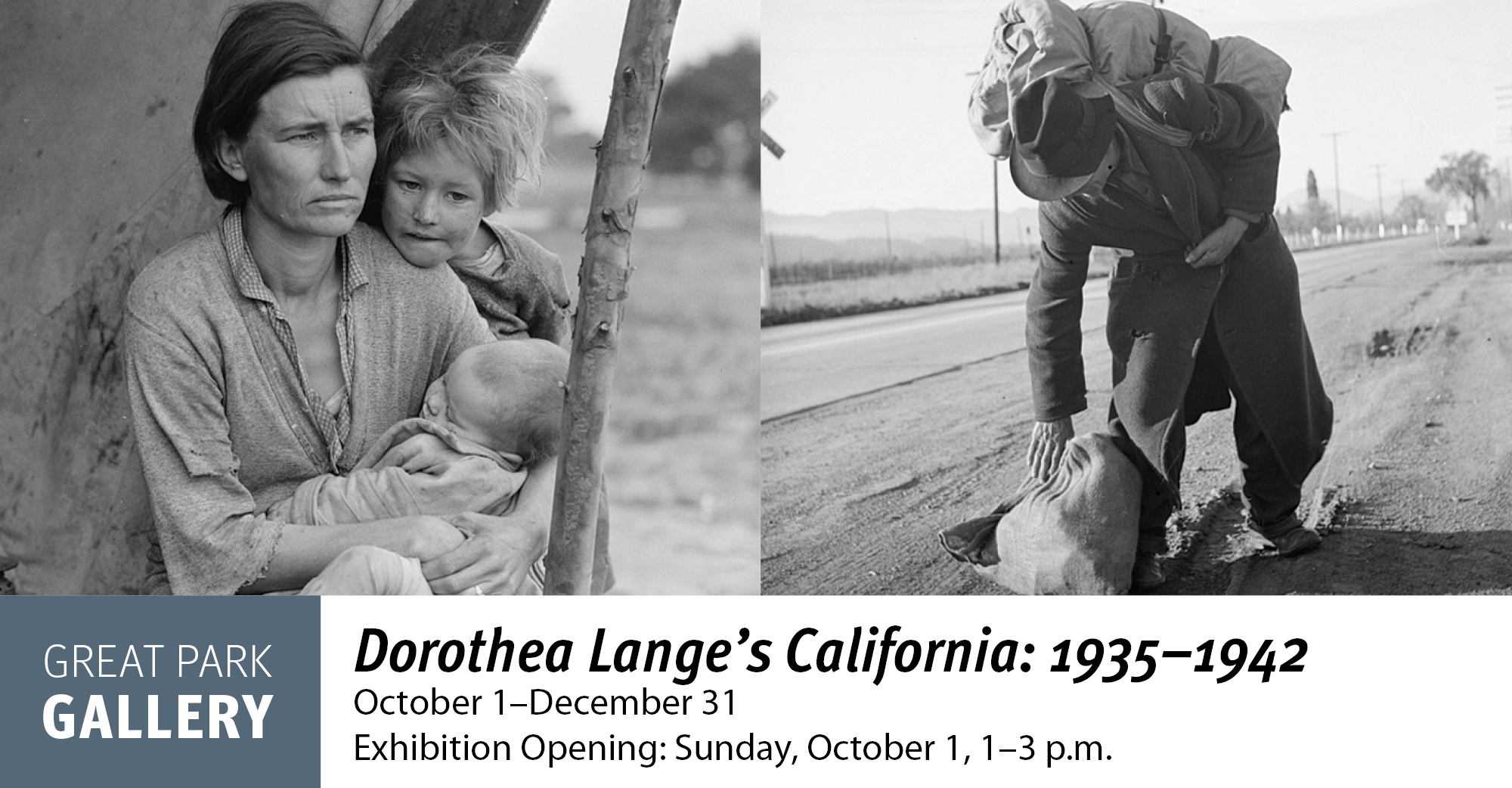 'Dorothea Lange’s California: 1935–1942' Opens October 1 at the Great Park Gallery | City of Irvine